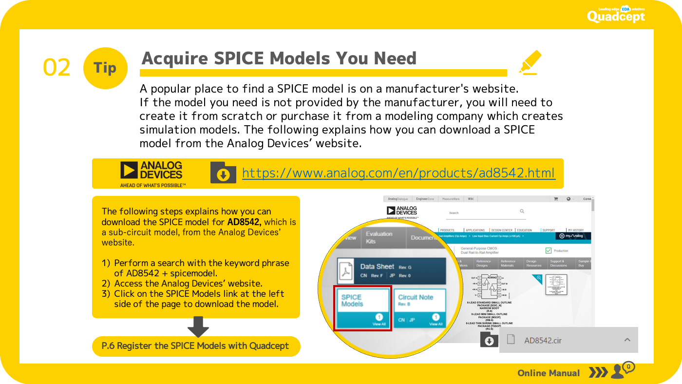 02 : Acquire SPICE Models You Need | Quadcept Help Center